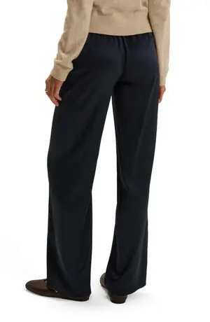 FAVORITE DAUGHTER The Everything Silk Blend Pants - Navy