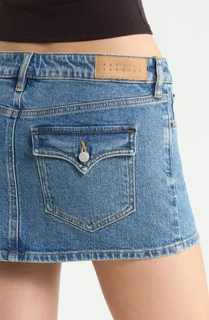 PACSUN Piper Denim Mini Skirt
