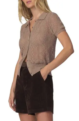 Joe's Jeans Short Sleeve Open Stitch Cardigan