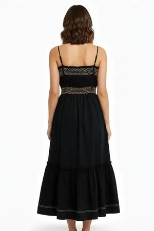 EXQUISE Spaghetti Strap Midi Dress