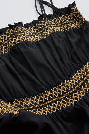 EXQUISE Spaghetti Strap Midi Dress