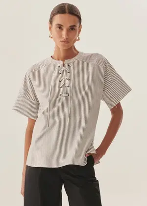 EXQUISE Milani Blouse - Striped