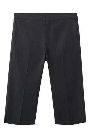 Mango Linen Blend Capri Pants