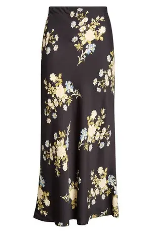 Veronica Beard Clover Floral Silk Blend Maxi Skirt