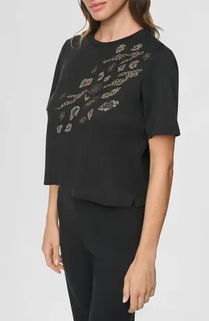 Dkny Animal Heat Set Stud Cotton T-shirt