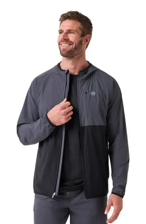 Travis Mathew Court Ready Colorblocked Hooded Performance Jacket