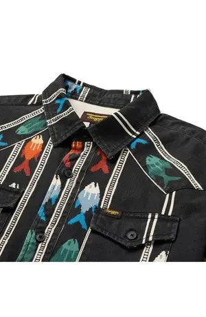 SEAGER CO Amarillo Short Sleeve Cotton Twill Button-up Shirt