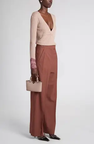Valentino Garavani Functional Suiting Wool Trousers