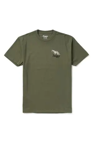 SEAGER CO Pointer Cotton Graphic T-shirt - Surplus Green