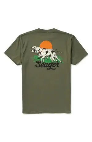 SEAGER CO Pointer Cotton Graphic T-shirt