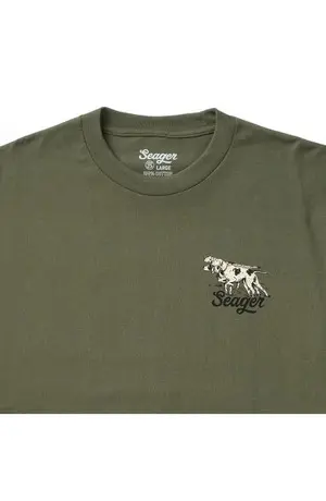 SEAGER CO Pointer Cotton Graphic T-shirt