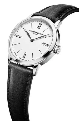 Baume & Mercier Classima Leather Strap Watch