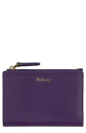 Mulberry Continental Bifold Leather Zip Wallet
