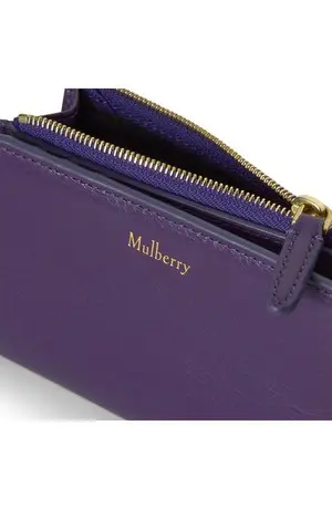 Mulberry Continental Bifold Leather Zip Wallet
