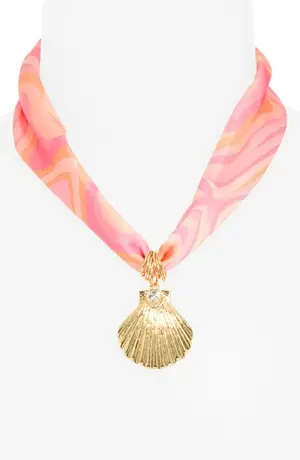 FRASIER STERLING Catalina Scarf Shell Pendant Necklace