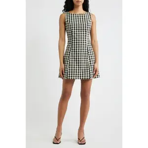 PETAL & PUP Circe Gingham Minidress