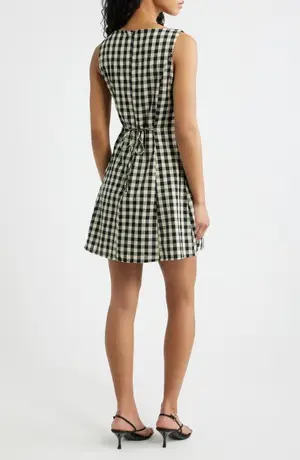 PETAL & PUP Circe Gingham Minidress