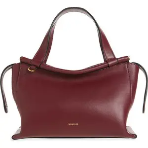 WANDLER Ida Leather Top Handle Bag - Bordeaux