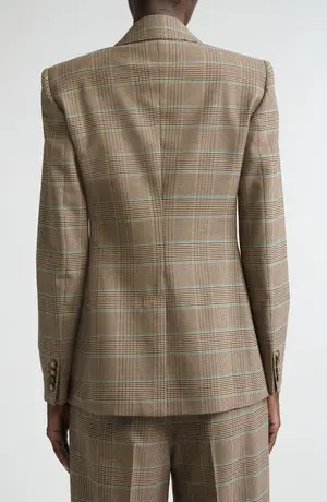 Etro Plaid Double Breasted Blazer