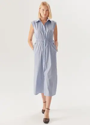 EXQUISE Trinity Midi Dress - Blue