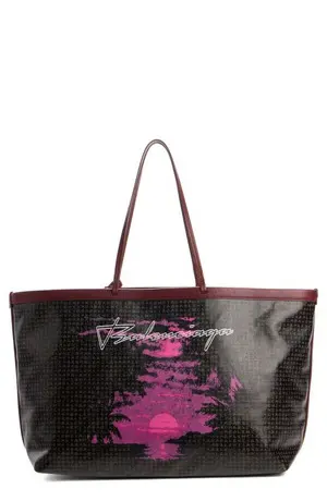 Balenciaga Medium Snob Coated Canvas Tote