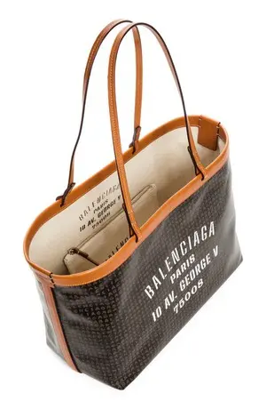 Balenciaga Medium Snob Coated Canvas Tote