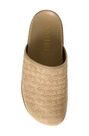 Amiri Ma Debossed Leather Clog