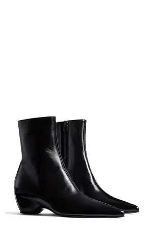 Khaite Sybil Pointed Toe Bootie - Black