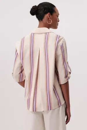 EXQUISE Melissa Short Sleeve Blouse