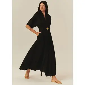 EXQUISE Samara Maxi Dress Black