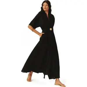EXQUISE Samara Maxi Dress - Black
