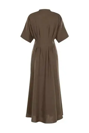 EXQUISE Samara Maxi Dress - Brown