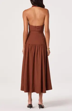 Astr The Label Katinka Halter Midi Dress
