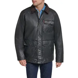 LEVI'S Cotton Canvas Field Jacket With Corduroy Collar - Blk Cire