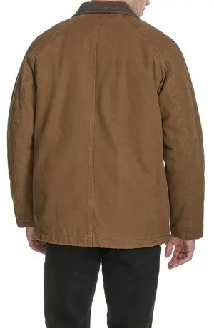 LEVI'S Cotton Canvas Field Jacket With Corduroy Collar - Brown