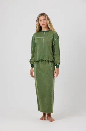 BY TESS COLLECTION Ari Skirt - Green