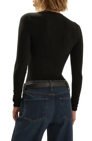 FAVORITE DAUGHTER The Heritage Long Sleeve Tee - Black