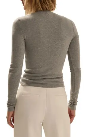 FAVORITE DAUGHTER The Heritage Long Sleeve Tee - Heather Grey