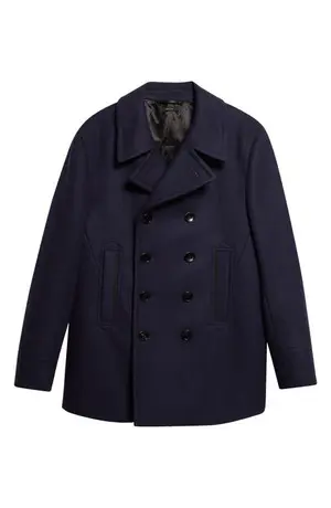 TOM FORD Soft Wool Felt Peacoat