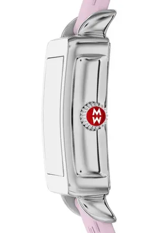 Michele Deco Sport Mid Silicone Strap Watch