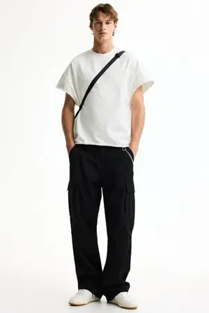 H&m Relaxed-fit Cargo Pants - Black