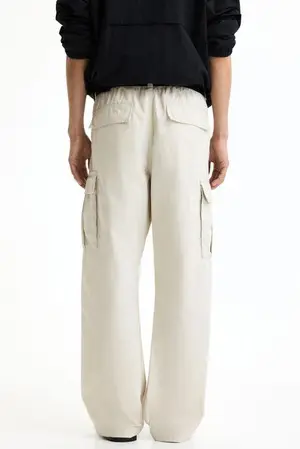 H&m Relaxed-fit Cargo Pants - Cream