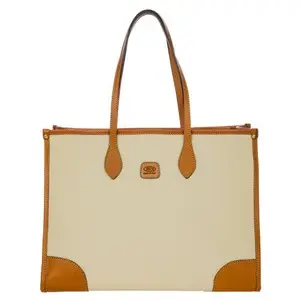 Bric'S Firenze Opera Tote Bag W/ Laptop Sleeves - Cream