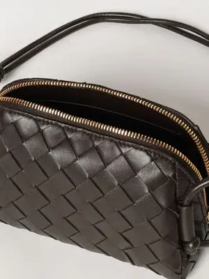 Bottega Veneta Concert Mini Crossbody Bag In Intrecciato Leather With Knots
