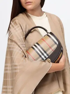 Burberry Asymmetrical V-neck Wool And Cashmere-blend Knit Cape - Beige
