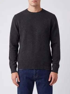 ROBERTO COLLINA Pure Wool Crewneck Jumper - Black