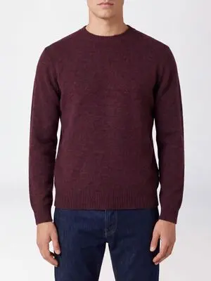 ROBERTO COLLINA Pure Wool Crewneck Jumper - Burgundy