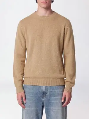 ROBERTO COLLINA Pure Wool Crewneck Jumper - Camel