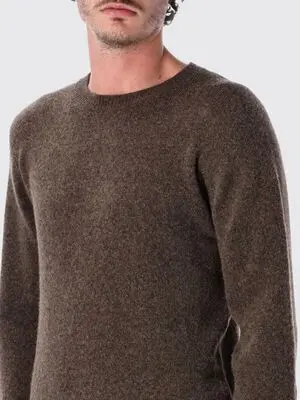 ROBERTO COLLINA Pure Wool Crewneck Jumper - Ebony