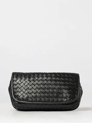Bottega Veneta Bottega Veneta Intrecciato Lambskin Shoulder Belt Bag Black 1